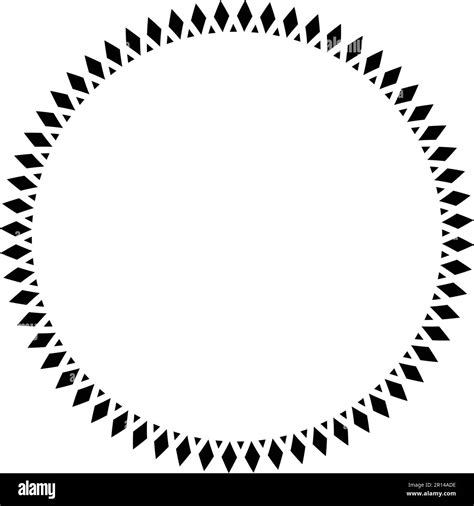 Circle Frame Round Border Design Shape Icon For Decorative Vintage Doodle Element For Design In