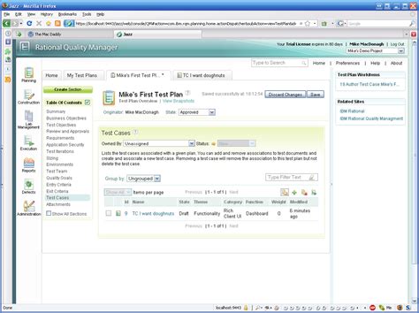 First Look Ibm Rational Quality Manager Mike Macdonaghs Blog