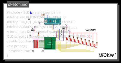 pcf8575 কপ Copyj Wokwi ESP32 STM32 Arduino Simulator