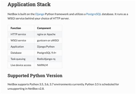 Add Supported Python Version · Issue 4229 · Netbox Communitynetbox