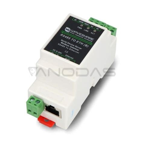 Rs485 Rj45 Keitiklis Ethernet Poe Tcp Ip į Nuoseklųjį Prievadą Waveshare 20978