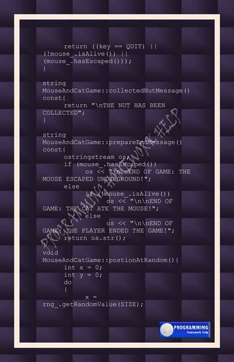 Mouse And Cat Game In C PDF