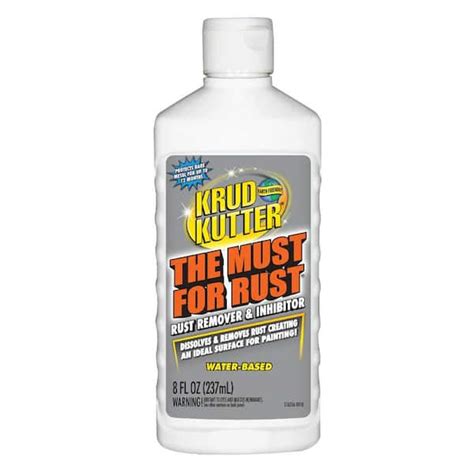 Krud Kutter The Must For Rust 8 Oz Rust Remover And Inhibitor Mr086 The Home Depot