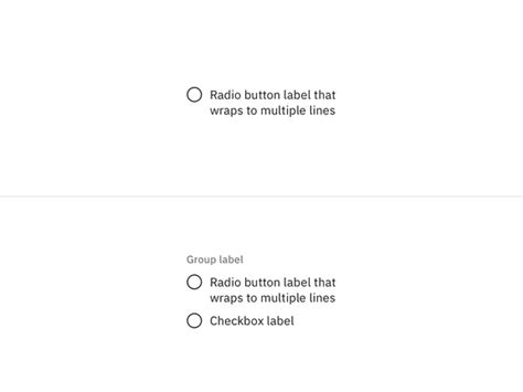Radio Button Carbon Design System
