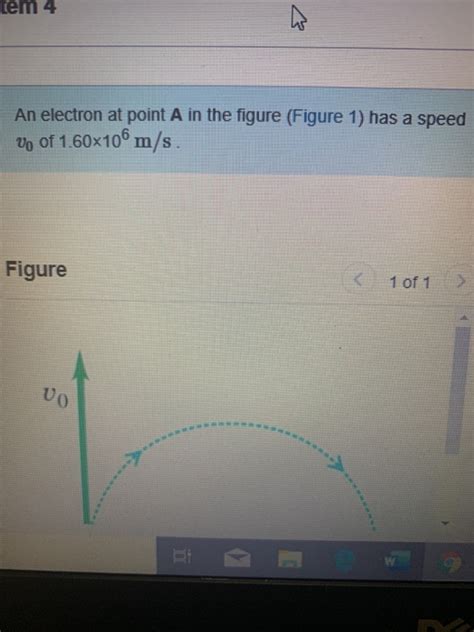 Tem 4 An Electron At Point A In The Figure Figure 1