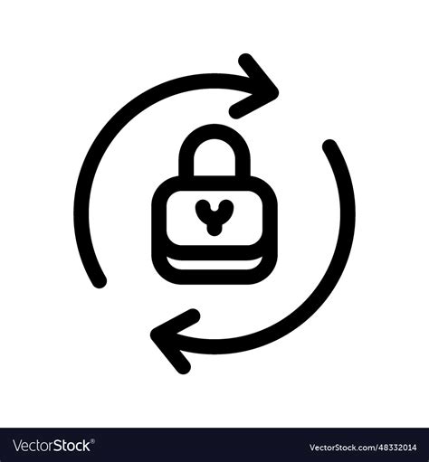 Reset Password Icon Royalty Free Vector Image Vectorstock