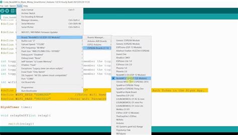 smart home using multiple nodemcus and blynk app