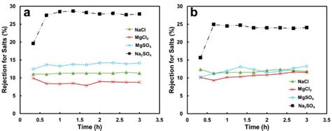 Time Resolved Salt Rejection Coefficient Using A Non Wovenpvdf Paa