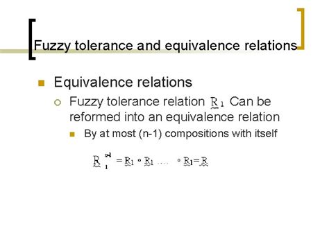Classical Relations And Fuzzy Relations N N Cartesian
