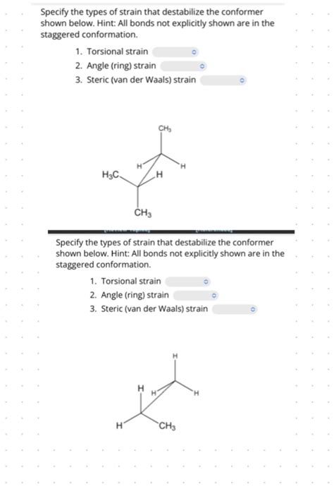Solved Specify the types of strain that destabilize the | Chegg.com