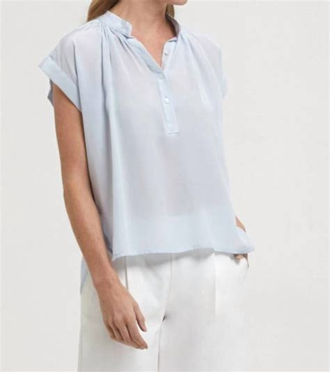 Buy MARIE OLIVER Lachlan Top In Light Blue At Off Editorialist