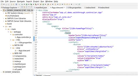 sapui5学习第五天 （08）页面控件：pages and panels，shell control as container