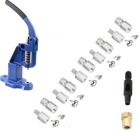 Rivet Press Machine And 5 Sets Double Cap Rivets Die 5mm