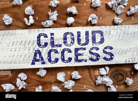 Text Caption Presenting Cloud Access Business Idea Software Tool