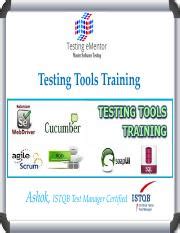 Testing Tools Day 2 Test Automation Selenium WebDriver Foundations