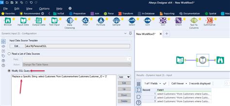 Help In Creating A Dynamic Query For The Database Alteryx Community
