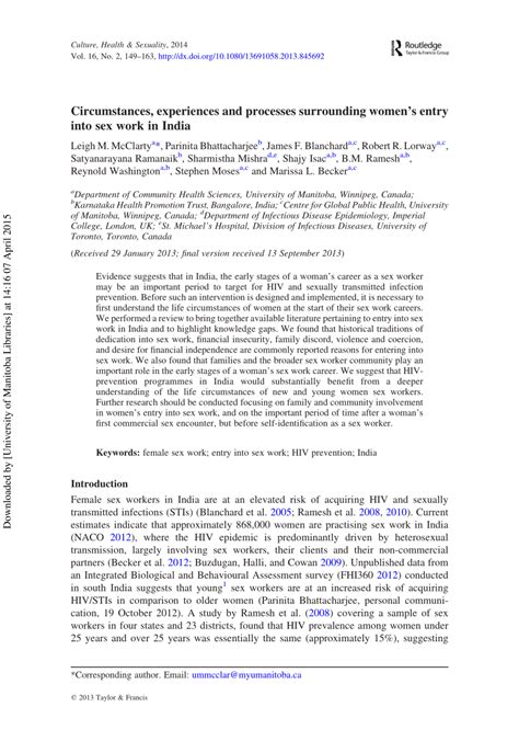 Pdf Circumstances Experiences And Processes Surrounding Womens