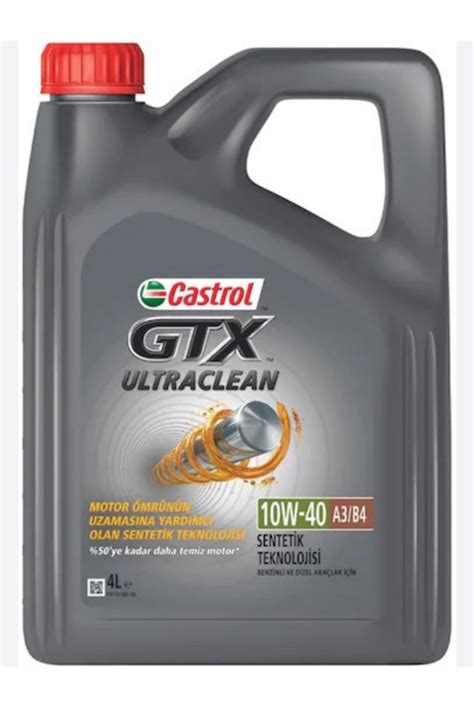 Castrol Gtx 10w 40 A3 B4 4lt Fiyatı Yorumları