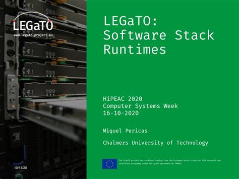 legato software stack runtimes ppt