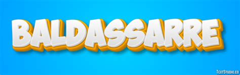 Baldassarre Yellow White 3d Text Effect Generator Baldassarre Yellow White 3d Text Effect Generator