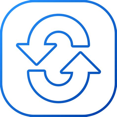 loop arrow generic gradient outline icon
