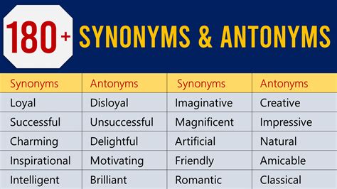 Difference Between Synonyms And Antonyms Pediaacom