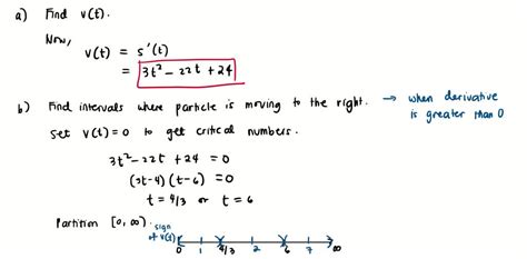 SOLVED The Function S T Describes The Motion Of Particle Along Line S T T T A Find The