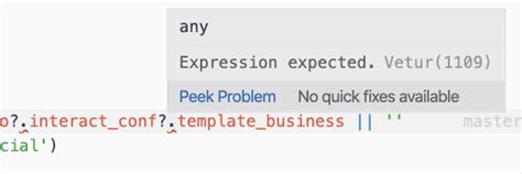throw error while using optional chaining syntax · issue 1548 · vuejs