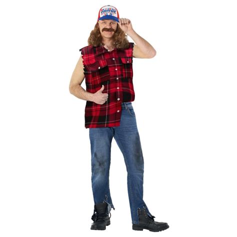 Mens Redneck Hillybilly Costume Funny Stag Outfit