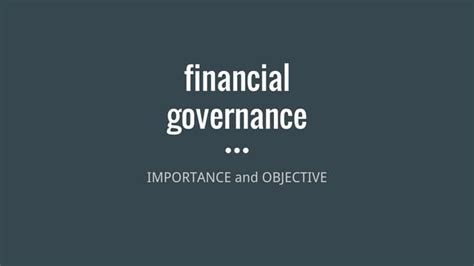 Financial Governance 1 Pptx