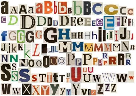 Newspaper And Magazine Cutout Font