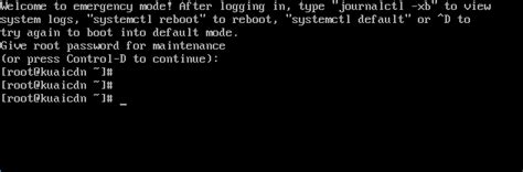常见故障 centos 紧急模式恢复 《centos 系统学习笔记》 极客文档