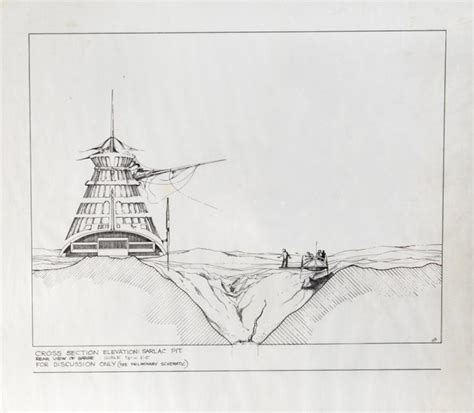 Sold Price 3 Original Pen And Ink Prod Illustrations Of The Sarlacc