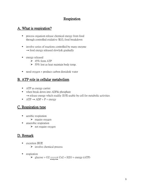 23 Respiration Pdf Cellular Respiration Adenosine Triphosphate
