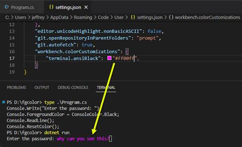 Vscode 整合終端機顯示的黑不是黑 黑暗執行緒 Vscode 整合終端機顯示的黑不是黑 黑暗執行緒