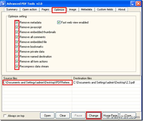 How To Reduce Pdf Size By Using The Advanced Pdf Tools Verypdf Knowledge Base