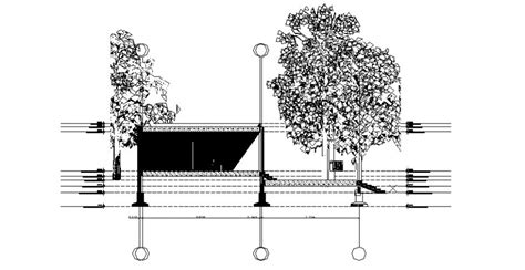 sectional detail of construction block layout file in autocad format