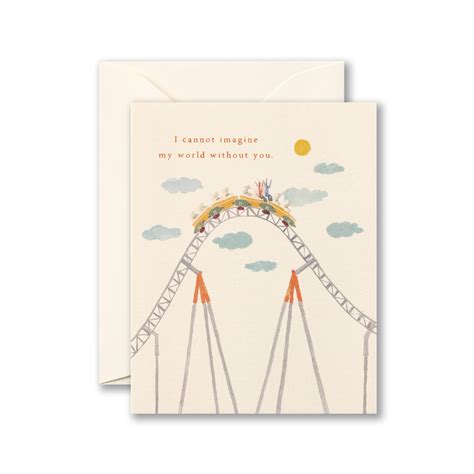 Cannot Imagine My World Without You Friendship Card Urban General Store