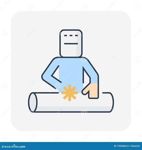 Pipeline Construction Icon Stock Vector Illustration Of Construction