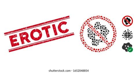 Corroded Red Stamp Watermark Erotic Text Stock Vector Royalty Free 1652048854 Shutterstock