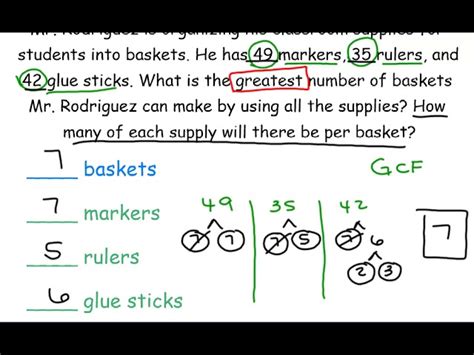 GCF And LCM Word Problems Worksheets Library