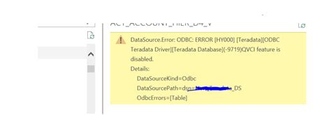 Unable To Load Data From Teradata Microsoft Fabric Community