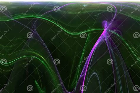 Abstract Effect Digital Fractal Science Design Dynamic Texture Surreal Design Energy Magic Stock