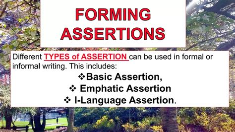 Formulating Assertions Pptx Formulating Assertions Pptx