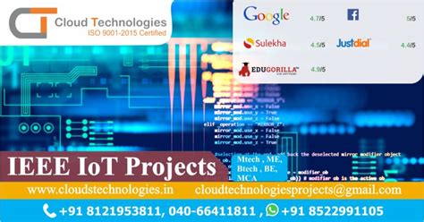 Cloudtechnologies On Linkedin Ieeeiot Ieeejavaprojects