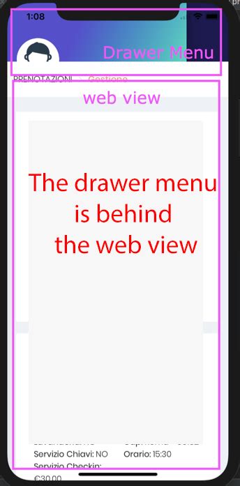 Dart Flutter Drawer Menu Behind WebViewScaffold Stack Overflow