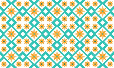 Citrus Splash Geometric Shapes Seamless Pattern For Wallpaper