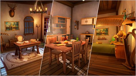 Fantasy Cozy Furnitures Stylized 3d Asset Pack
