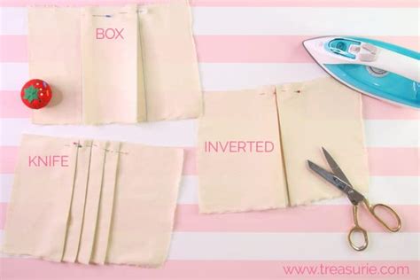 How To Sew Pleats Step By Step For Beginners Treasurie