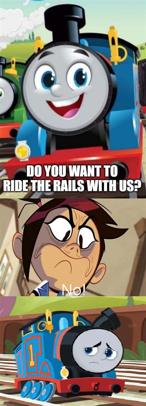 Molly Mcgee Says No To Reboot Thomas By Peanutslegotoons On Deviantart